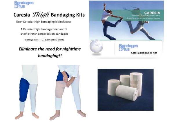 Lymphedema Thigh Bandage Liner | Caresia Thigh Bandaging Kit