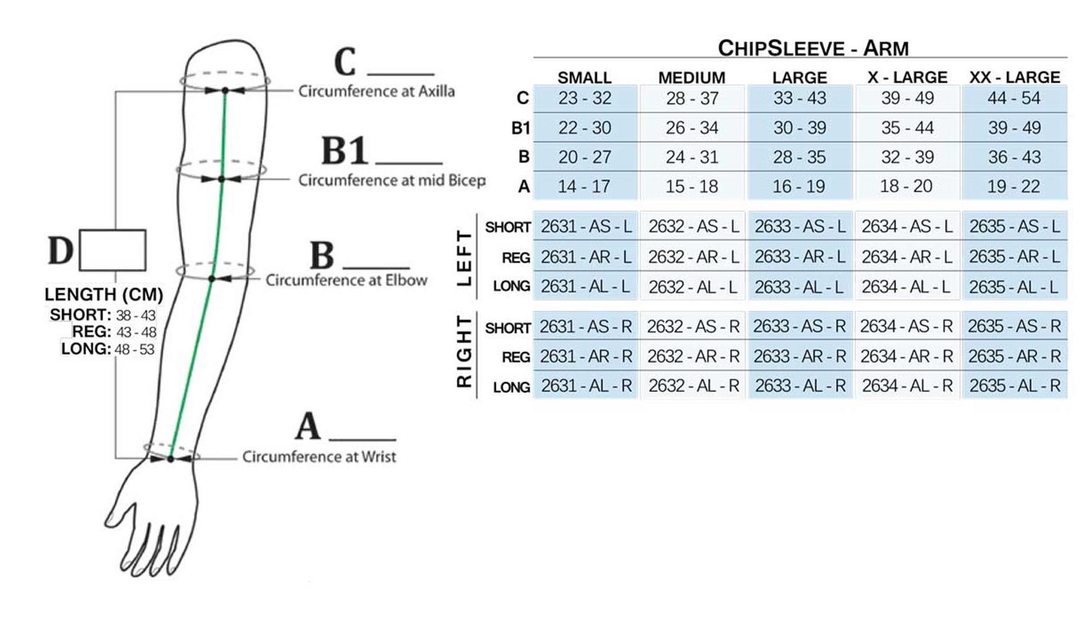 Sigvaris Chip Sleeve Arm | Bandages Plus