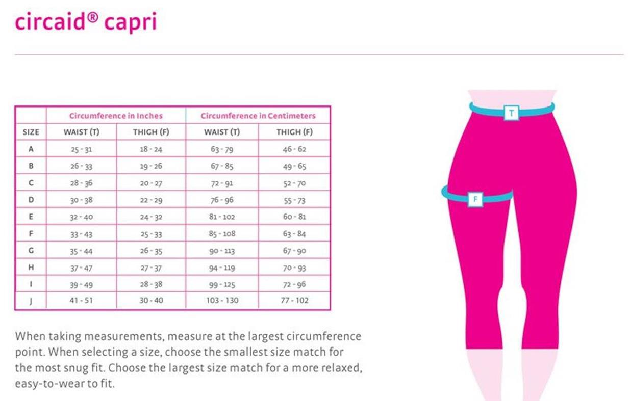 Compression Leggings | Circaid Comfort Capri Leggings