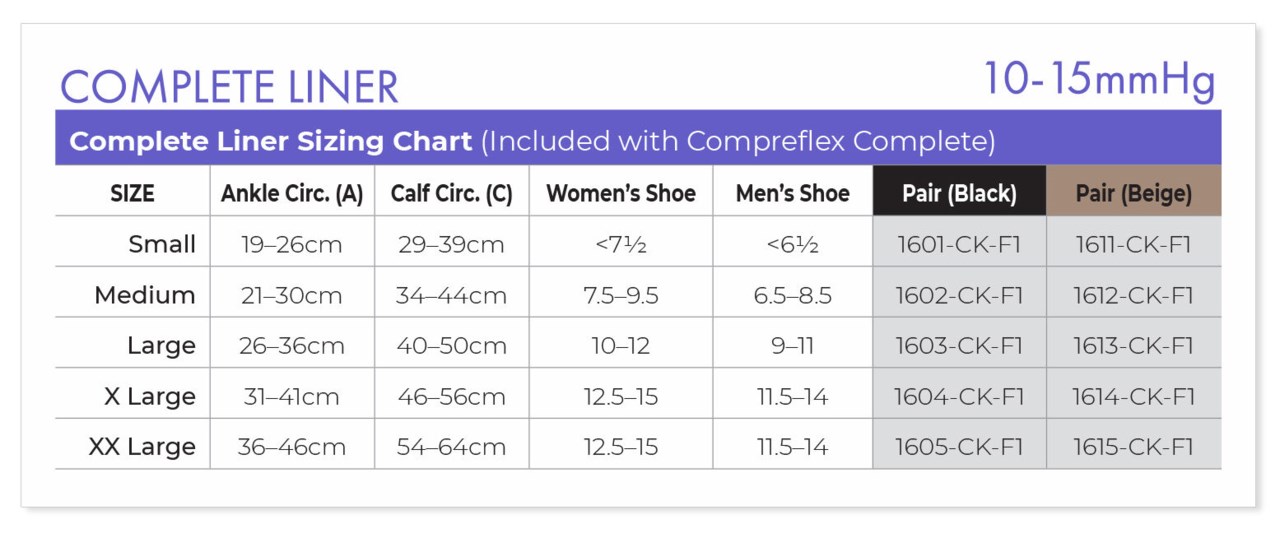 Sigvaris Silver Sock Liners | Leg Compression Wrap Stockings