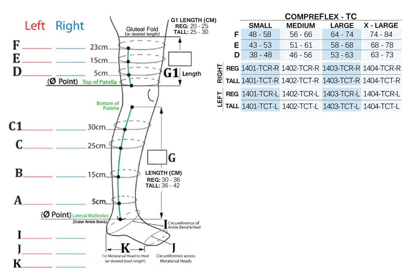 Compreflex Thigh Compression Wraps | Leg Compression Wraps