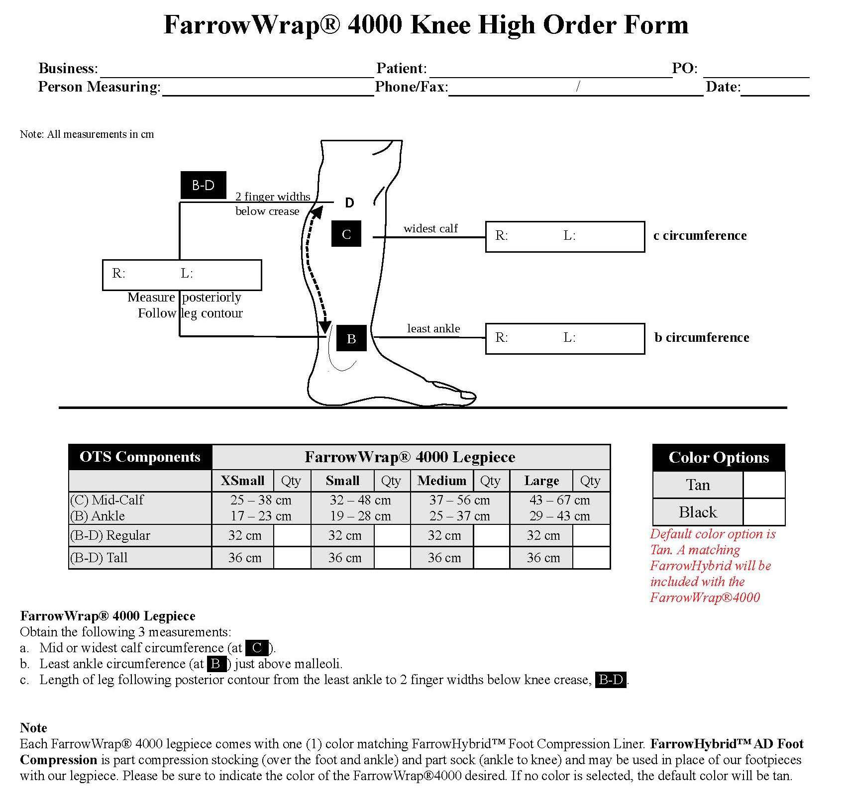 FarrowWrap 4000 | Leg Compression Wraps Lymphedema | Leg Wraps