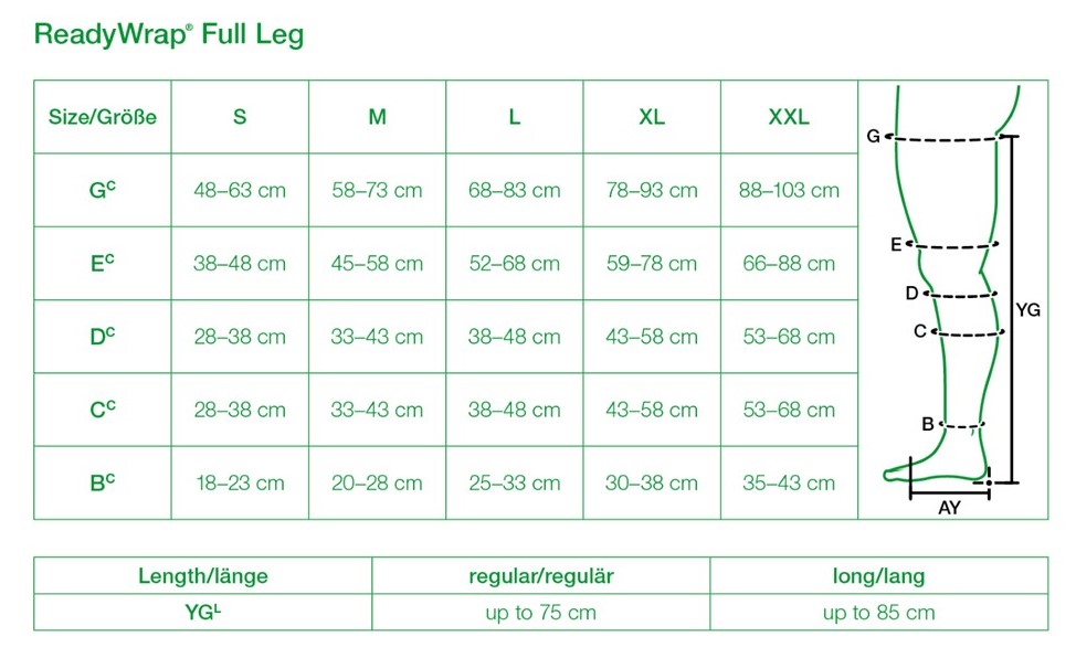 ReadyWrap Full Leg Compression Wrap | Leg Compression Sleeves